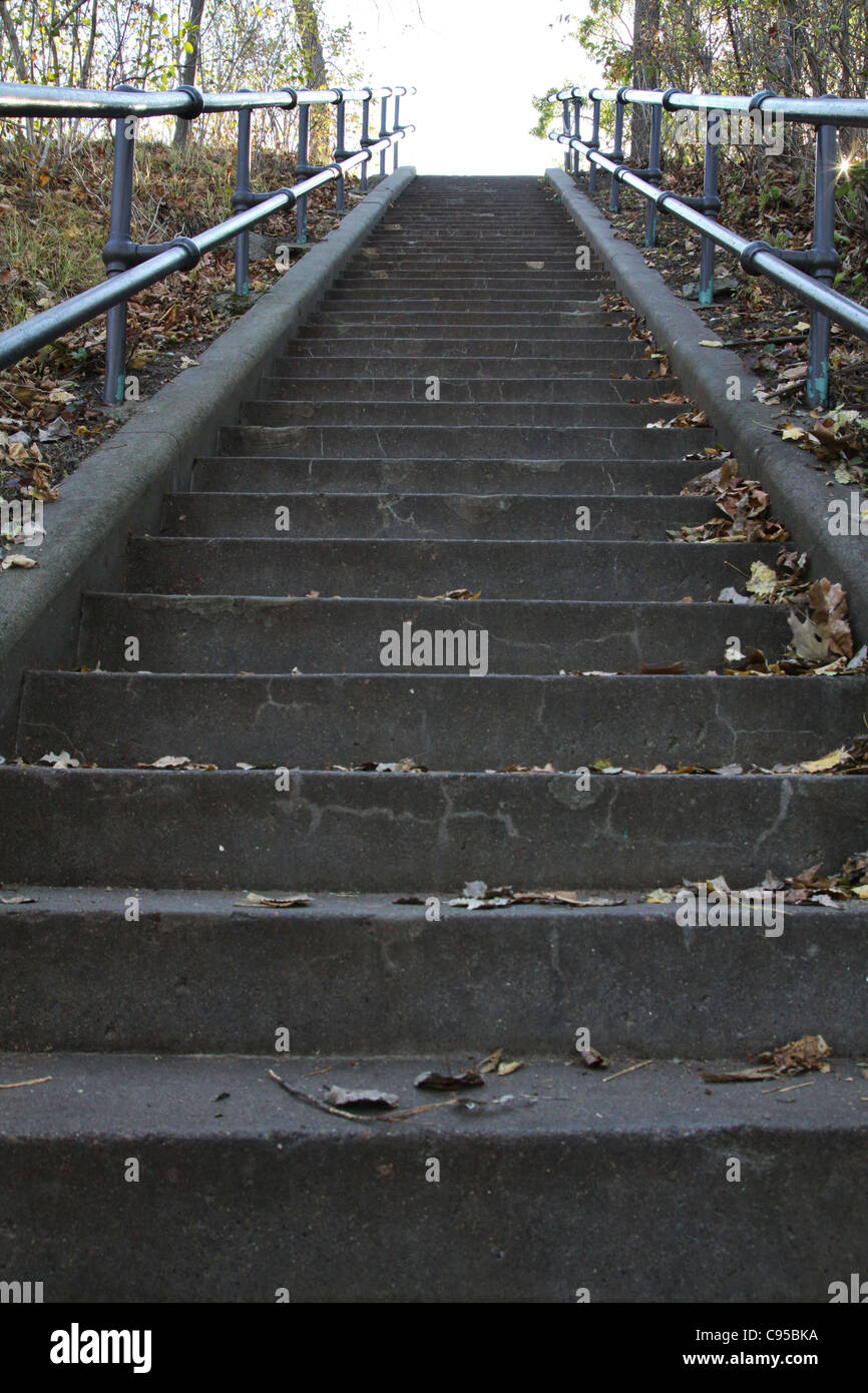 A steep staircase Stock Photo - Alamy