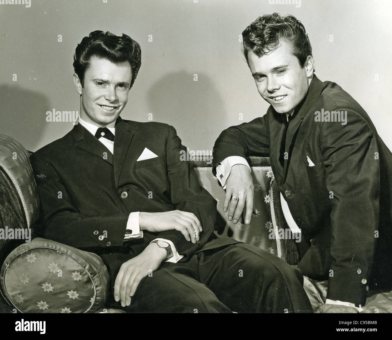 THE BROOK BROTHERS Promotional photo of UK pop duo about 1961 Stock ...