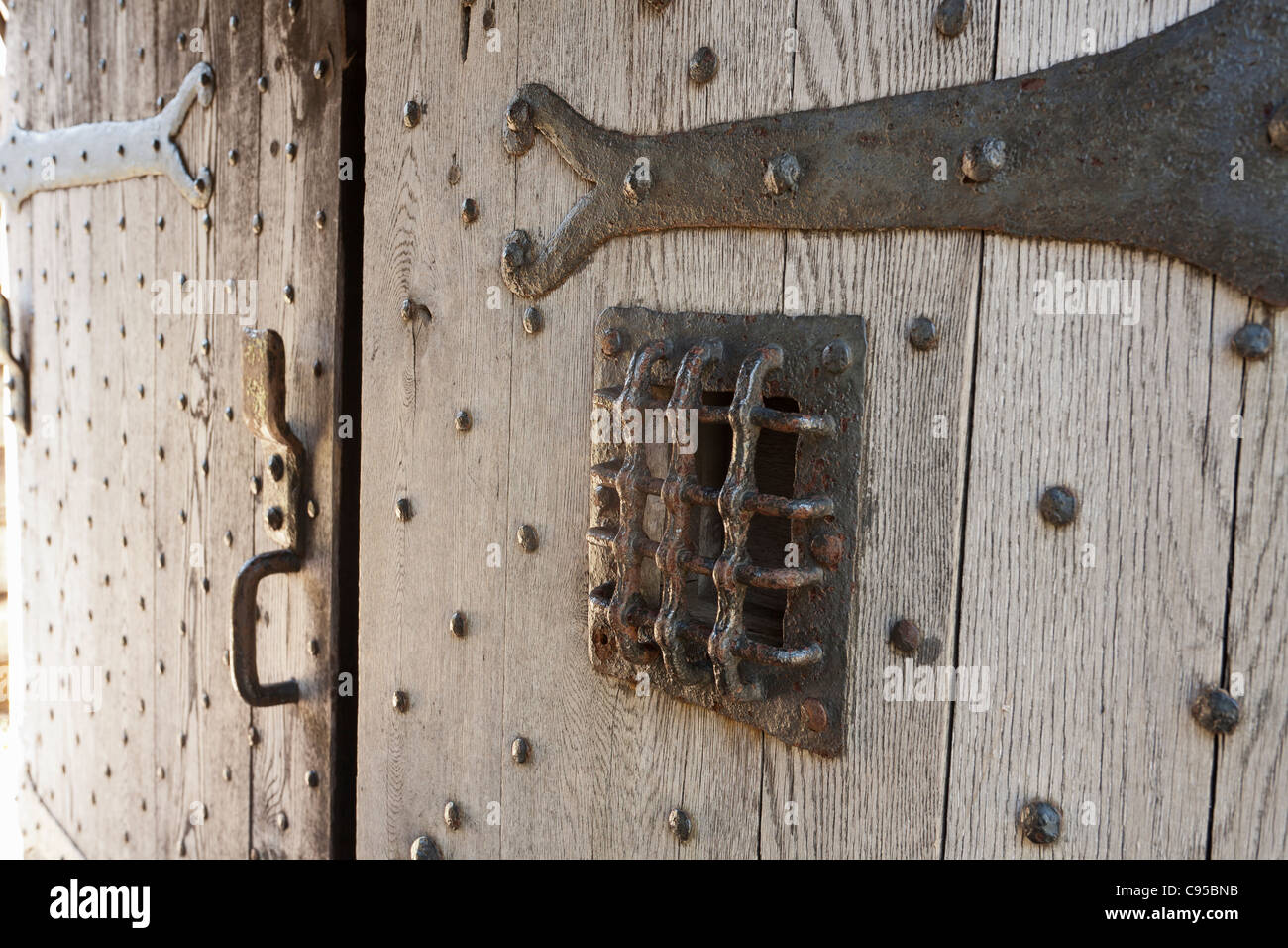 Detail reconstructed entrance door port hi-res stock photography and ...