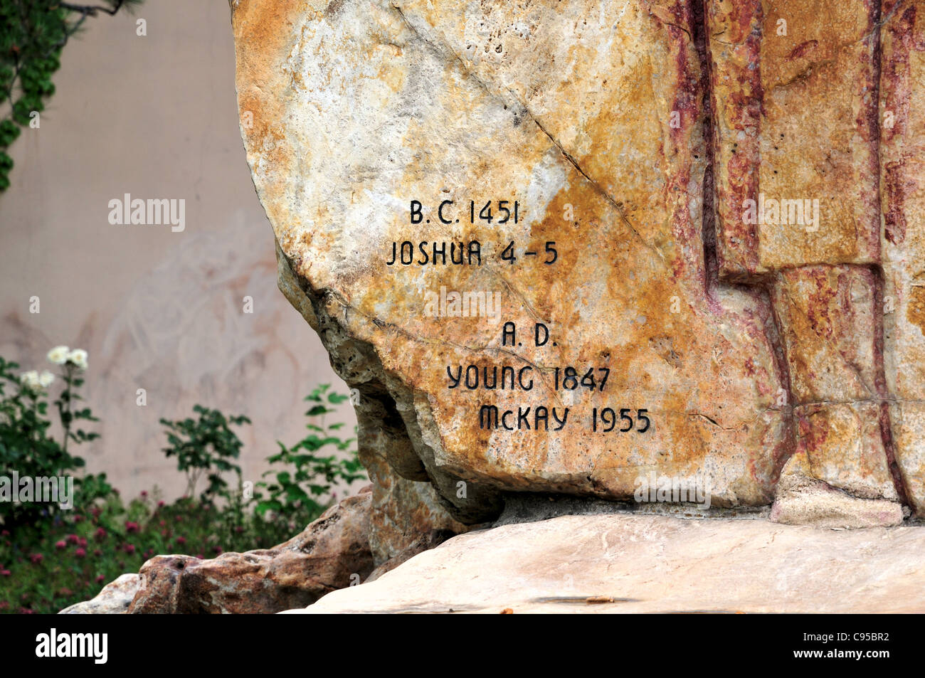 Inscription on Captain of the Lord's host, a monument created by Thomas ...