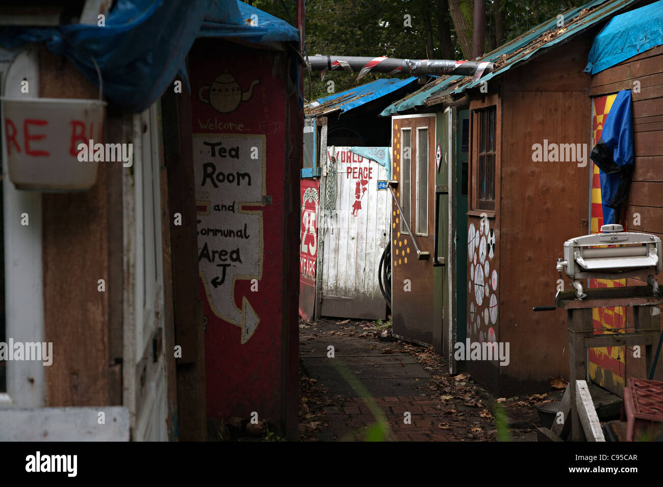 faslane peace camp in scotland Stock Photo - Alamy