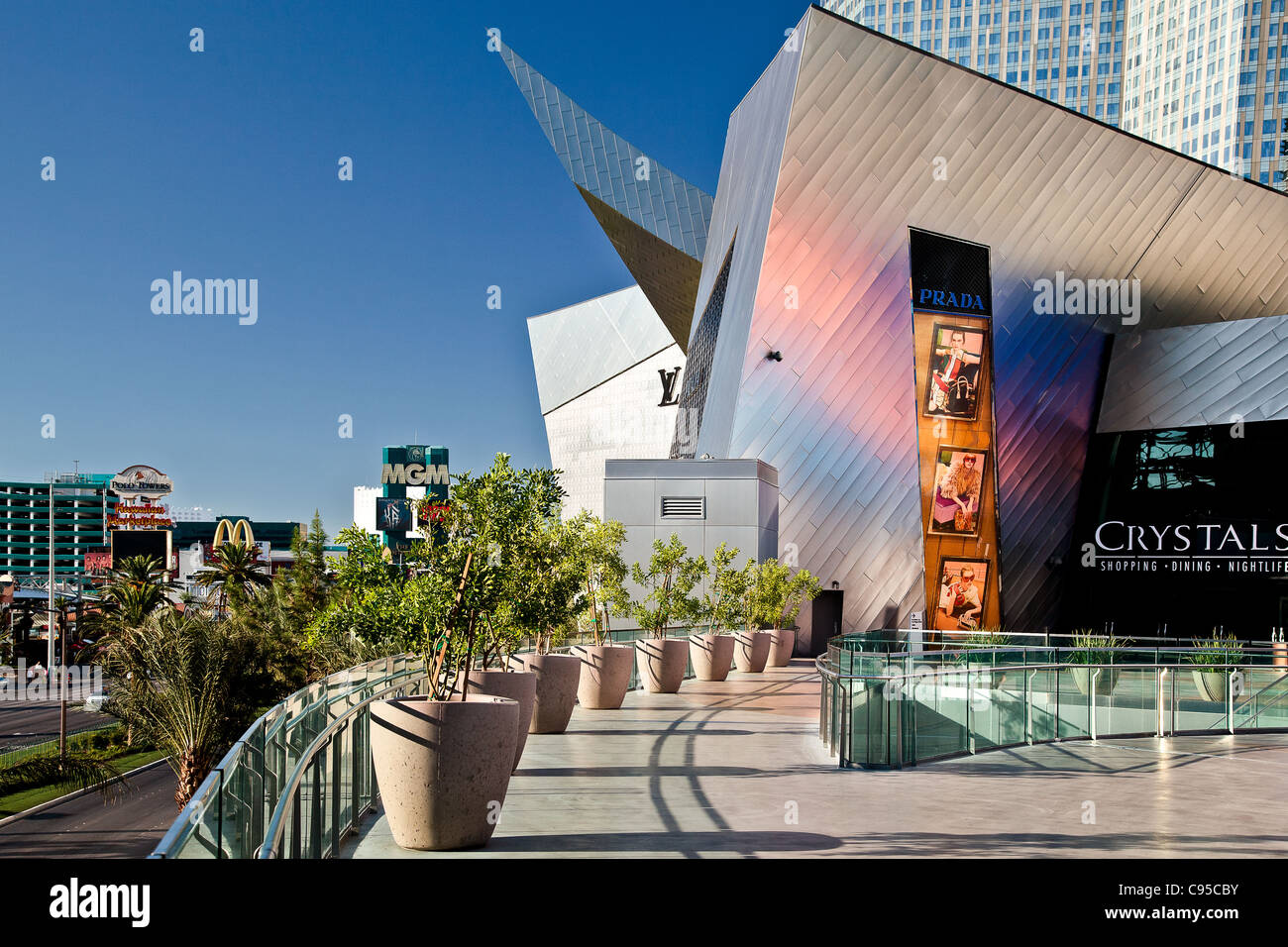 Entrance to Crystals shopping mall Stock Photo - Alamy