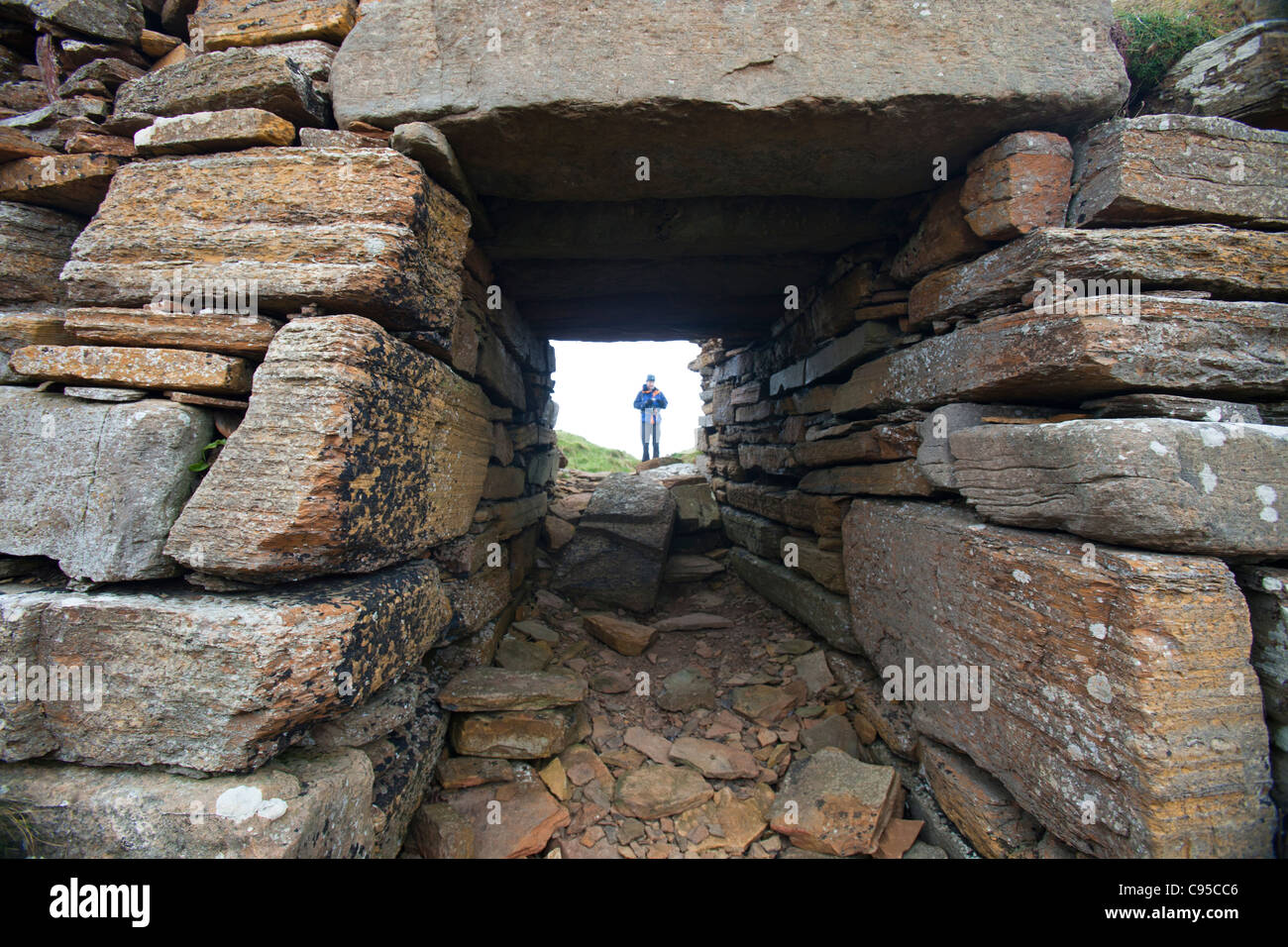 The Broch of Borwick on the west coast of Mainland Orkney, Scotland, UK ...