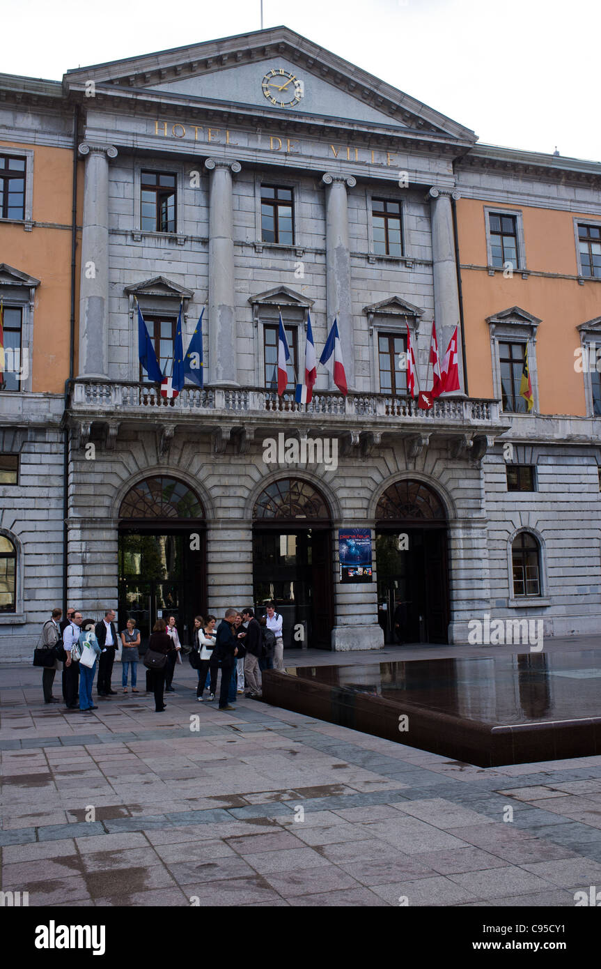 Hotel de Ville municipality building. Annecy, France. 20/09/2011 Stock ...