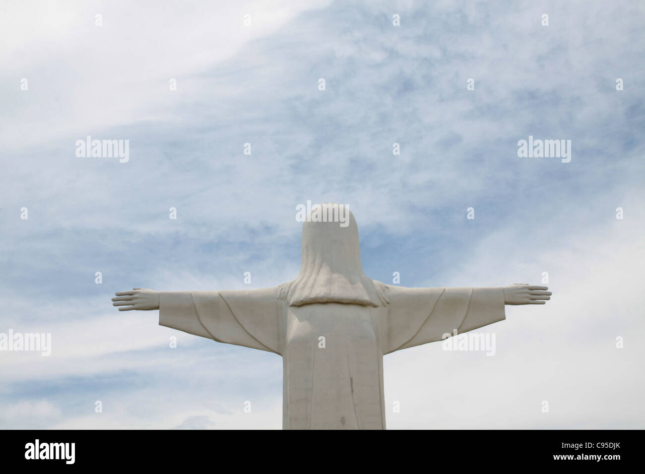 The Christ of the Ozarks statue as seen from behind Stock Photo - Alamy