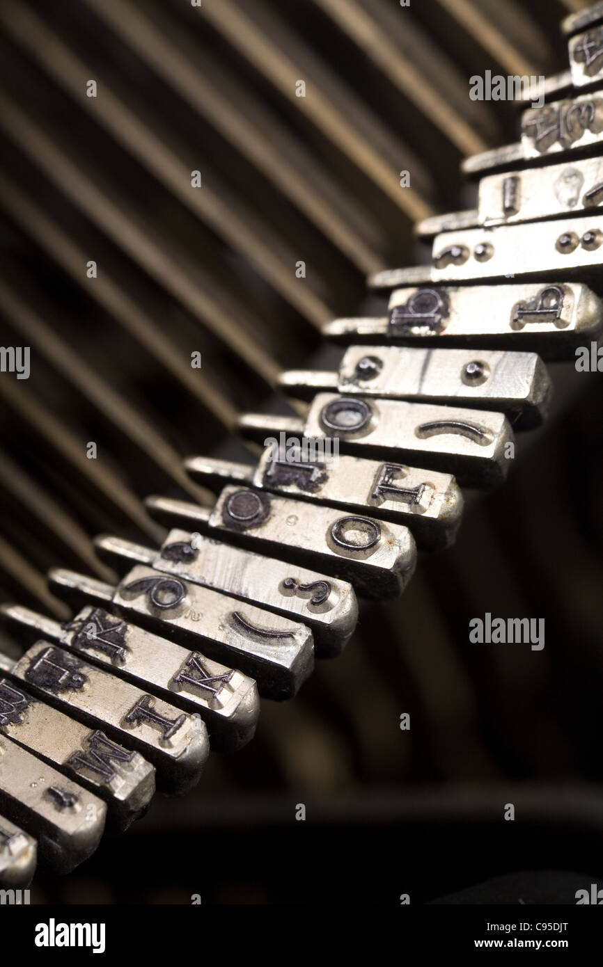 typewriter close up for background Stock Photo - Alamy