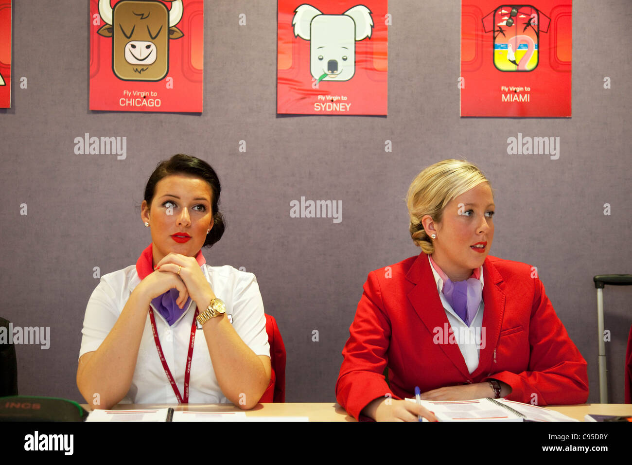 Virgin Atlantic flight attendant training at The Base training facility ...