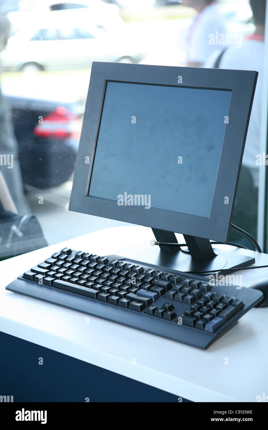 a computer at retail store Stock Photo - Alamy
