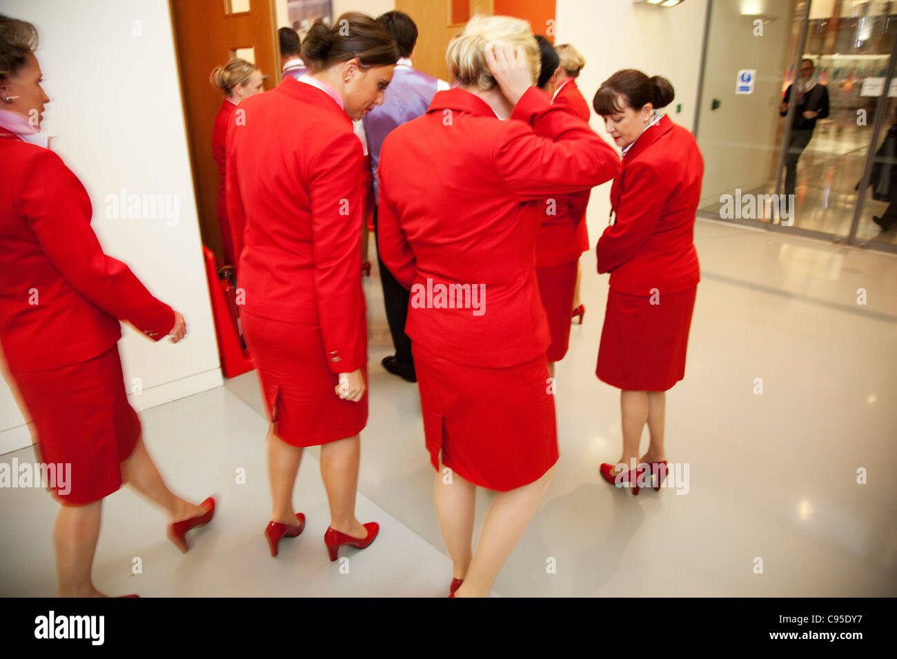 Virgin flight attendant hi-res stock photography and images - Alamy