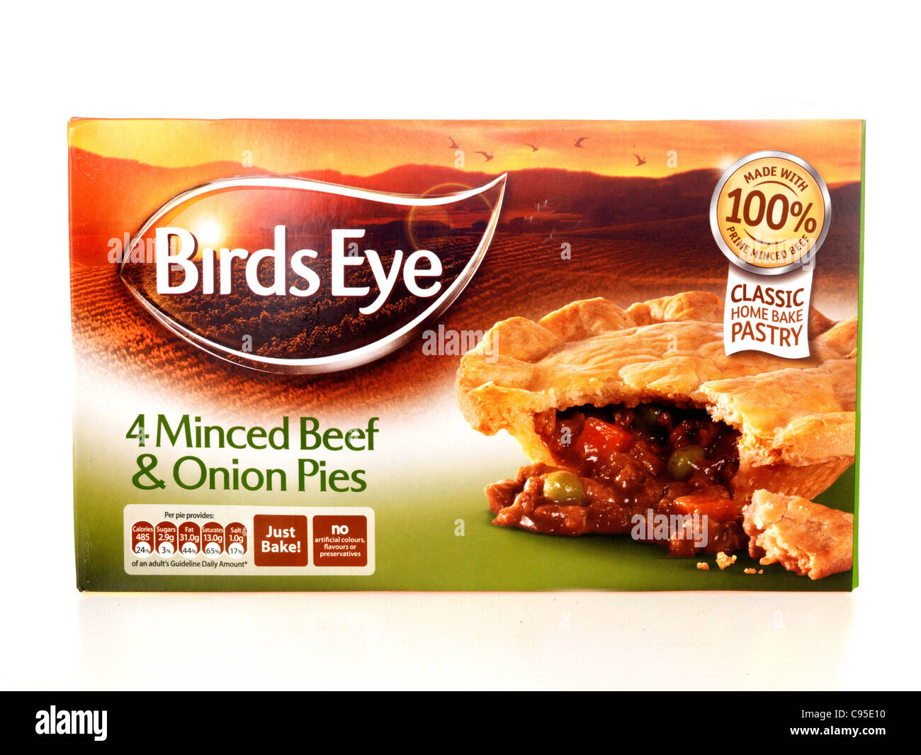 Individual minced beef onion pies Cut Out Stock Images & Pictures - Alamy