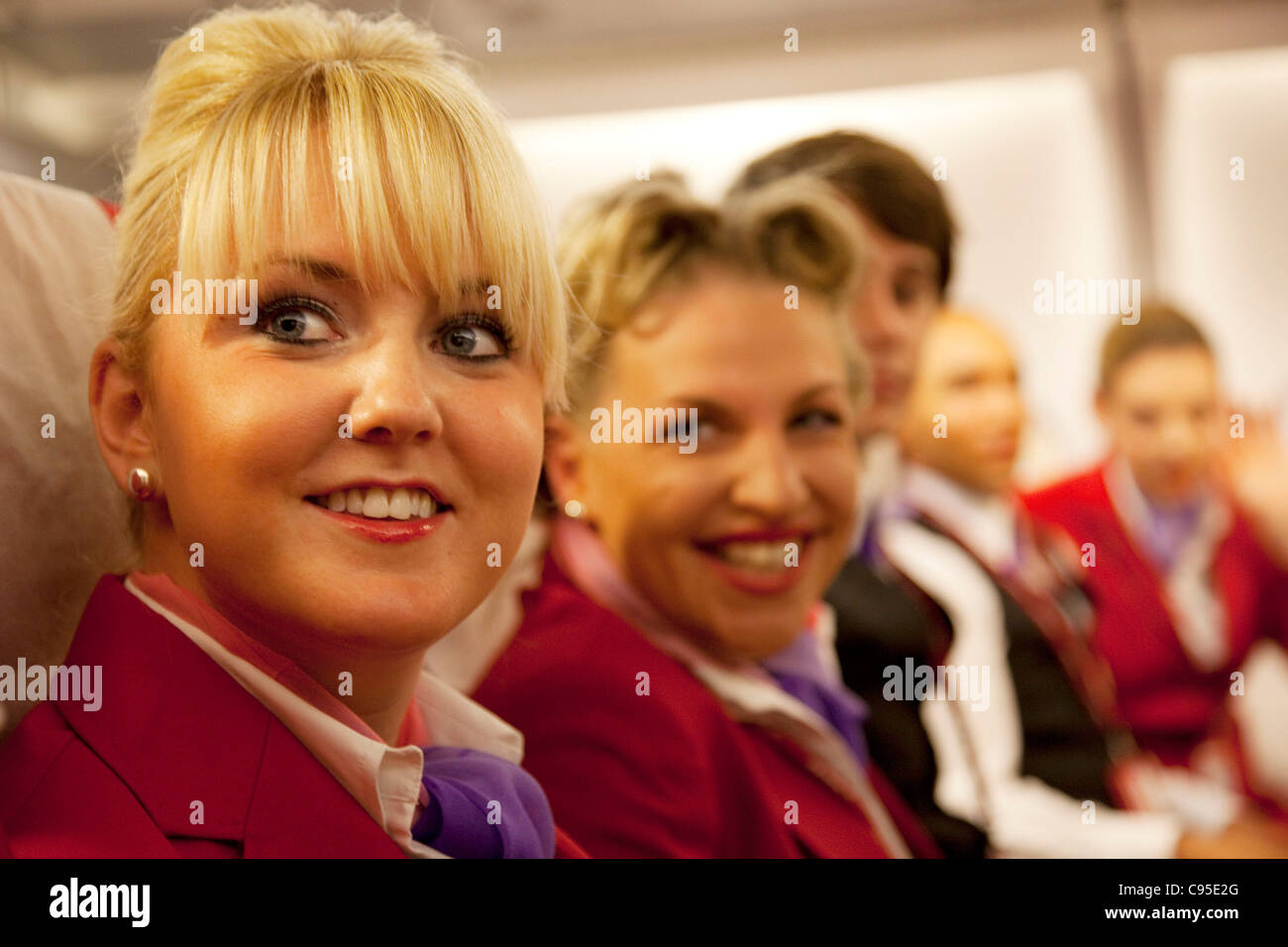 Virgin Atlantic flight attendant training at The Base training facility ...