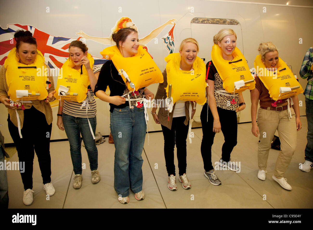 Virgin Atlantic flight attendant training at The Base training facility ...