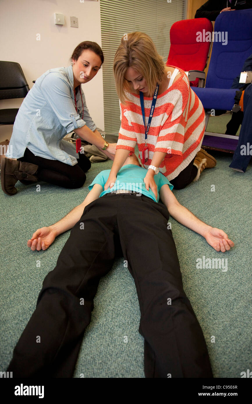 Virgin Atlantic flight attendant training at The Base training facility ...