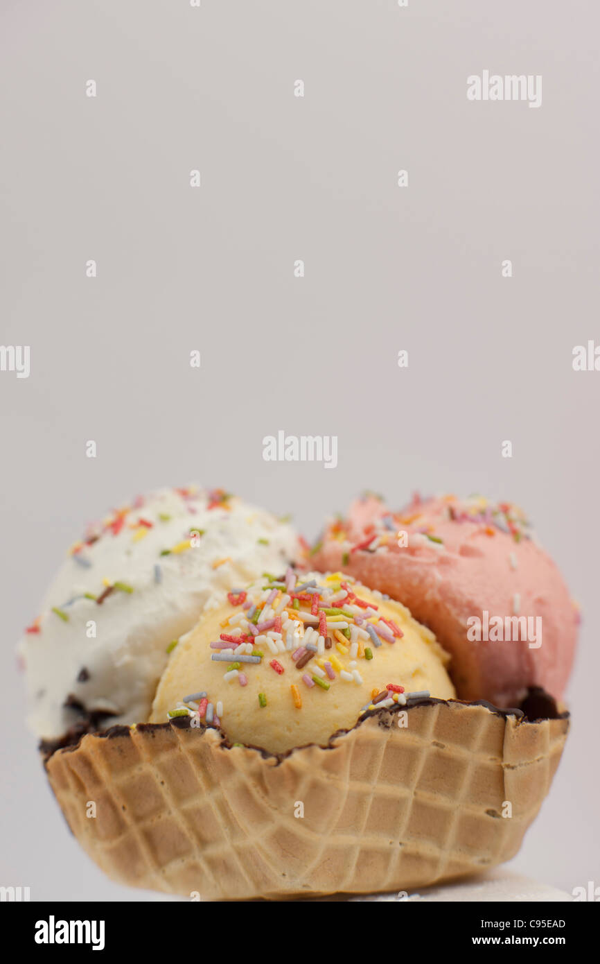 Ice cream portion Stock Photo - Alamy