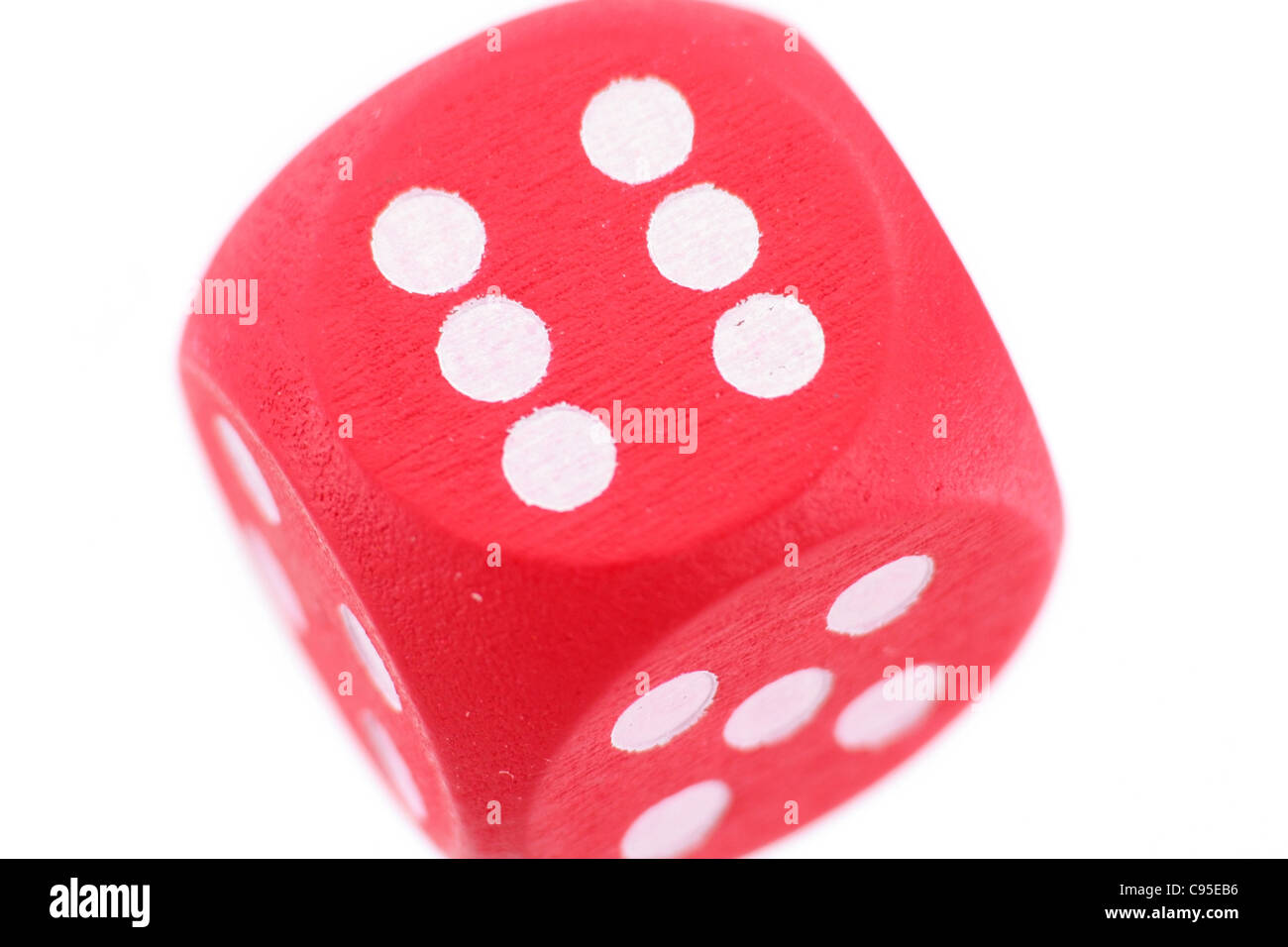 red dices on isolated background Stock Photo - Alamy