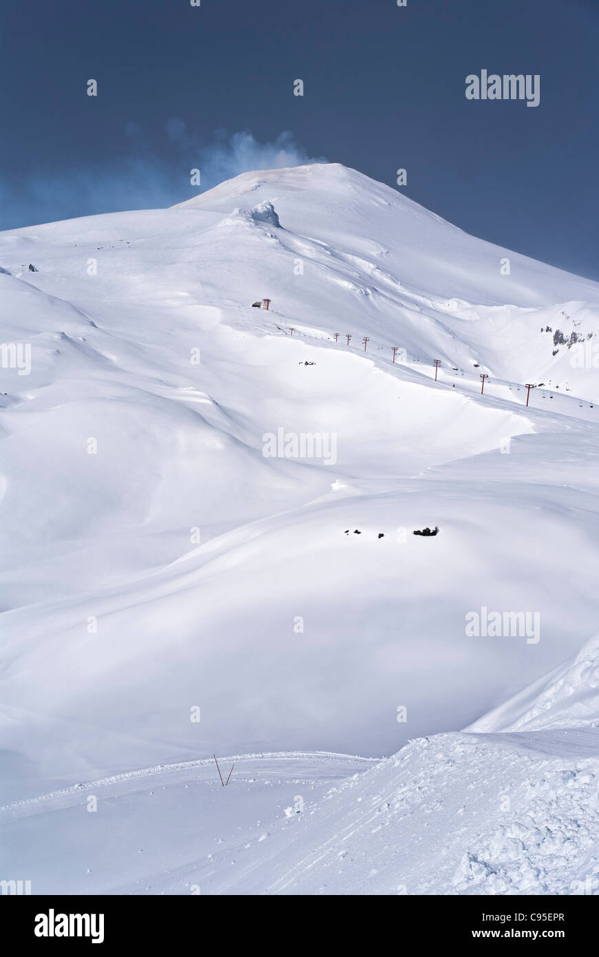 Villarrica volcano in Chile Stock Photo - Alamy