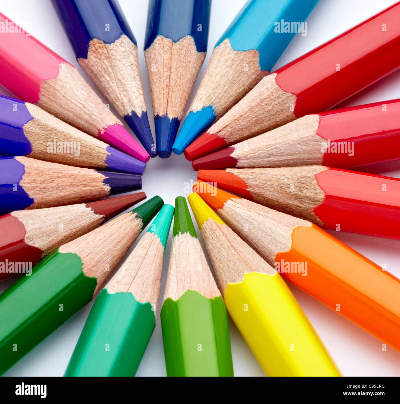 close up of color pencils Stock Photo - Alamy