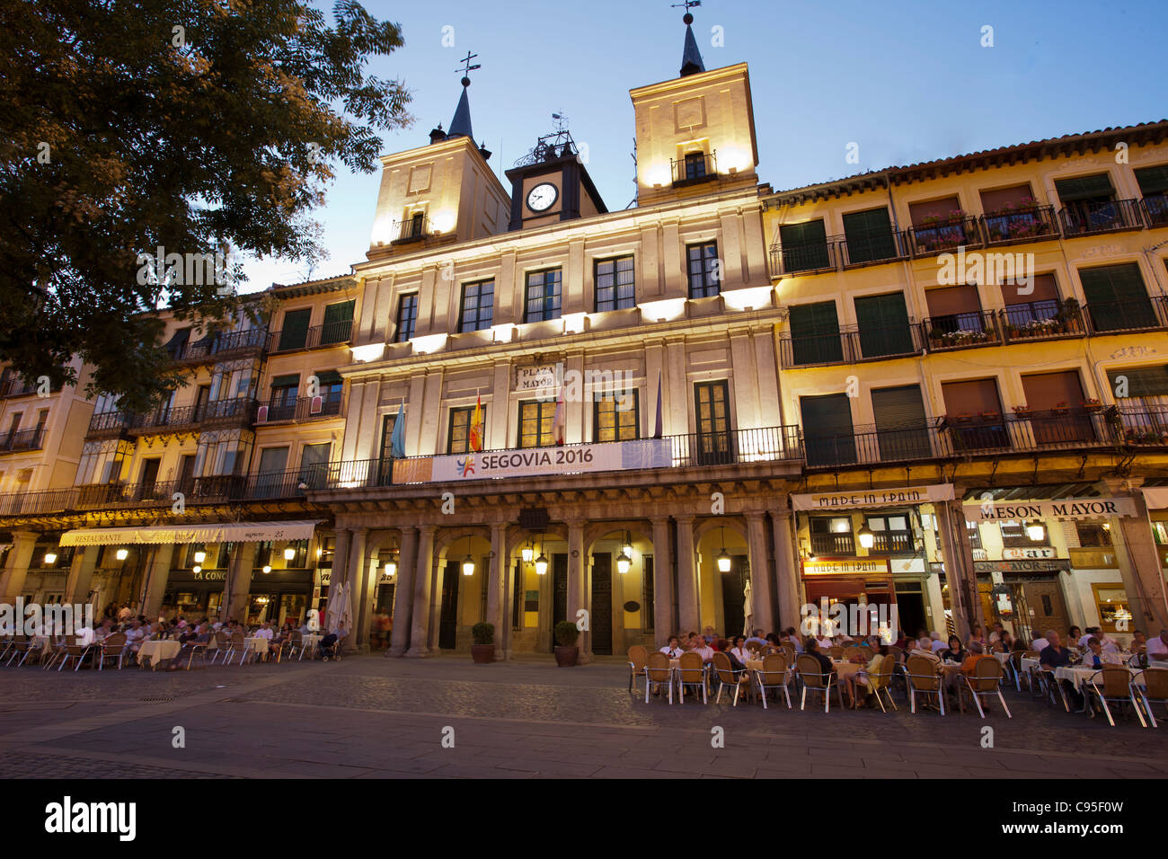 Town hall of Segovia. Castila y Leon. Spain Stock Photo - Alamy