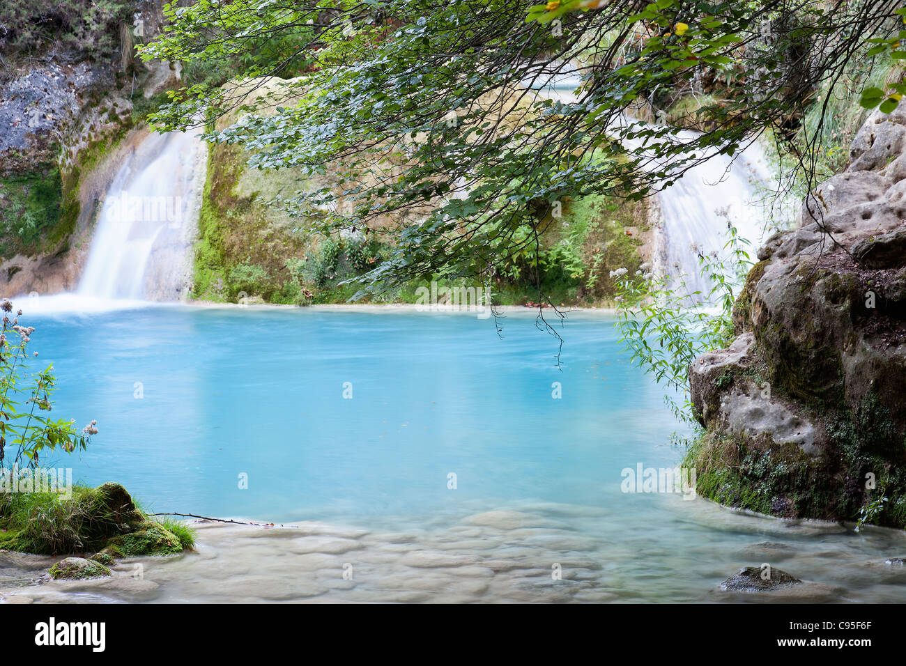 Deep forest waterfall beautiful nature hi-res stock photography and ...