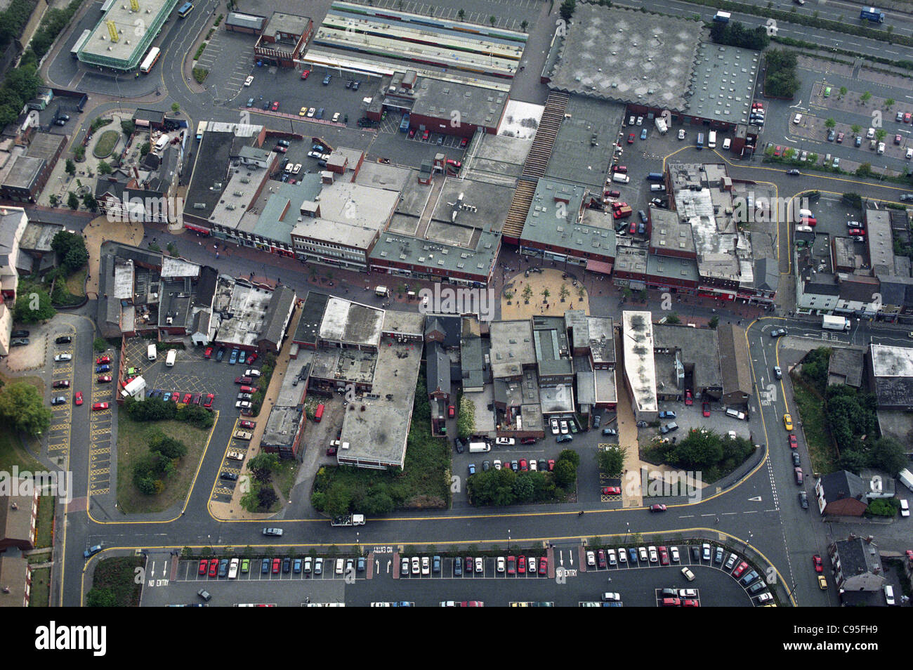 Aerial view of Bilston West Midlands England Uk Stock Photo - Alamy