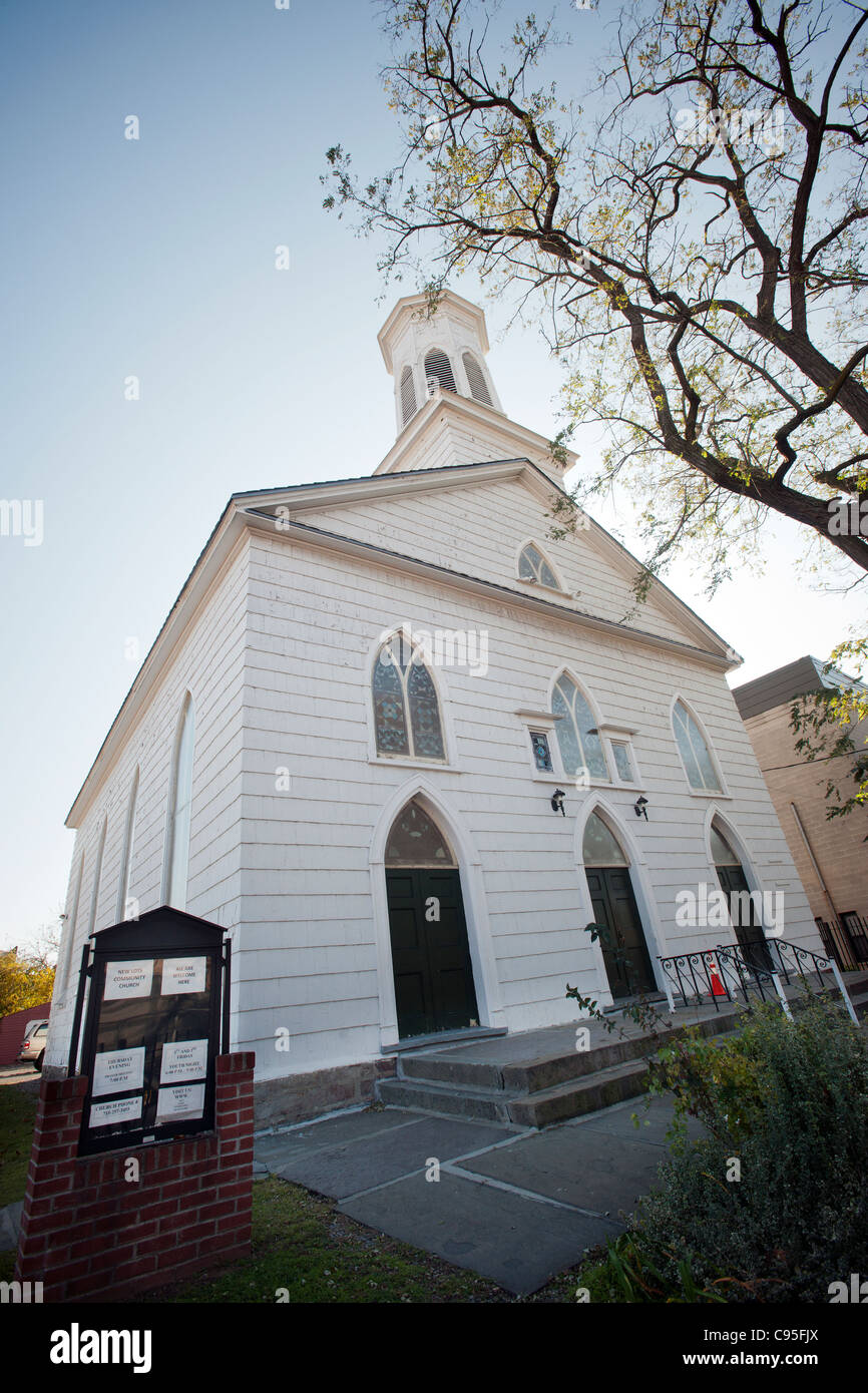 The New Lots Community Church in the East New York neighborhood of ...