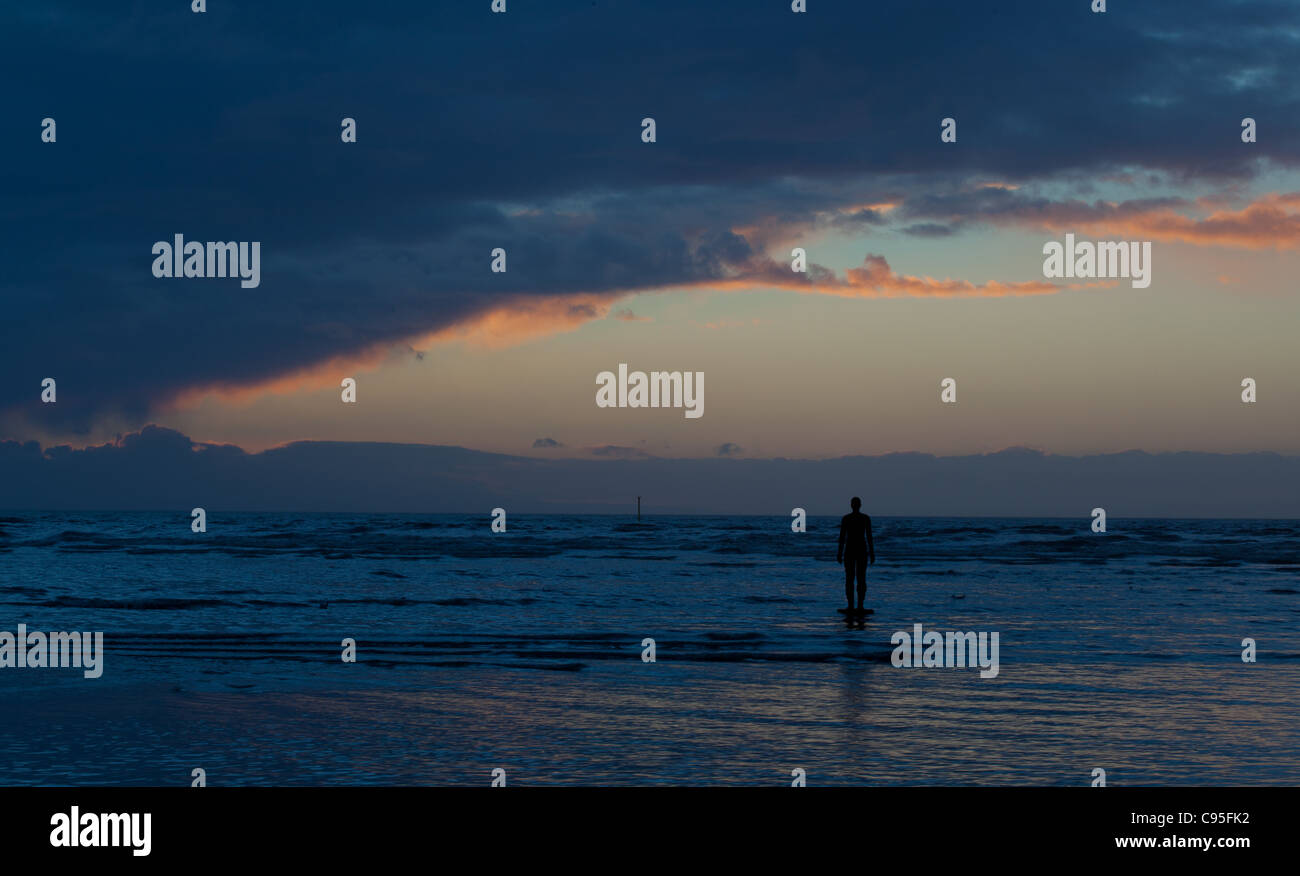 Another Place at sunset Stock Photo - Alamy