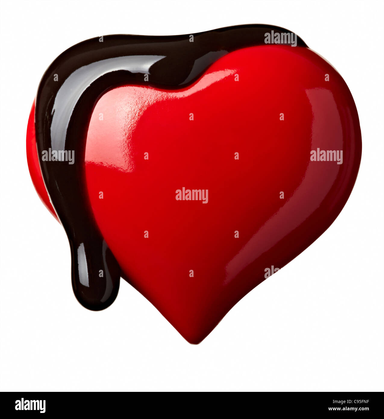close up of chocolate heart Stock Photo - Alamy
