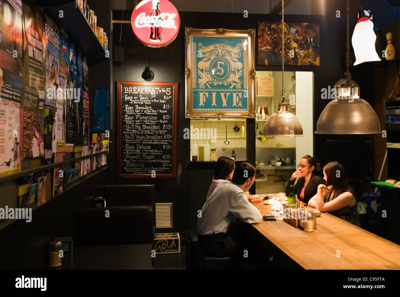 Diners at Number Five Cafe in Melbourne's Centre Place. Melbourne ...