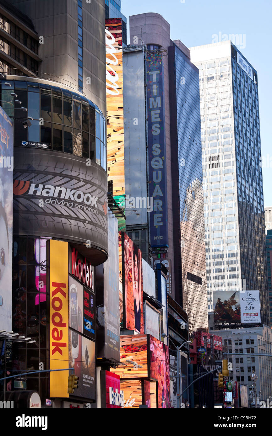 Signs, Times Square, NYC Stock Photo - Alamy