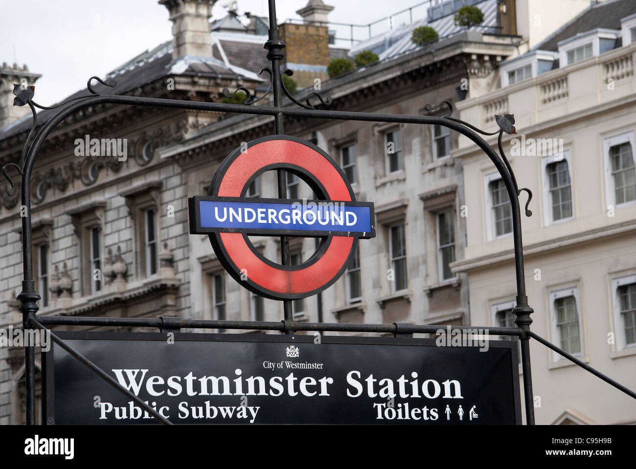 Westminster underground station hi-res stock photography and images - Alamy