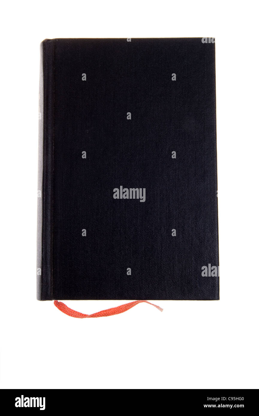 Closed book isolated on White Stock Photo - Alamy