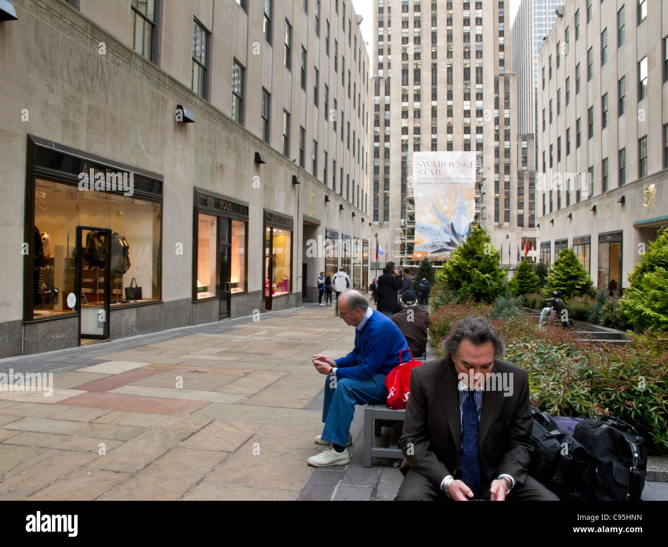 Channel Garden Shops, Holiday Season, Rockefeller Center, NYC Stock ...