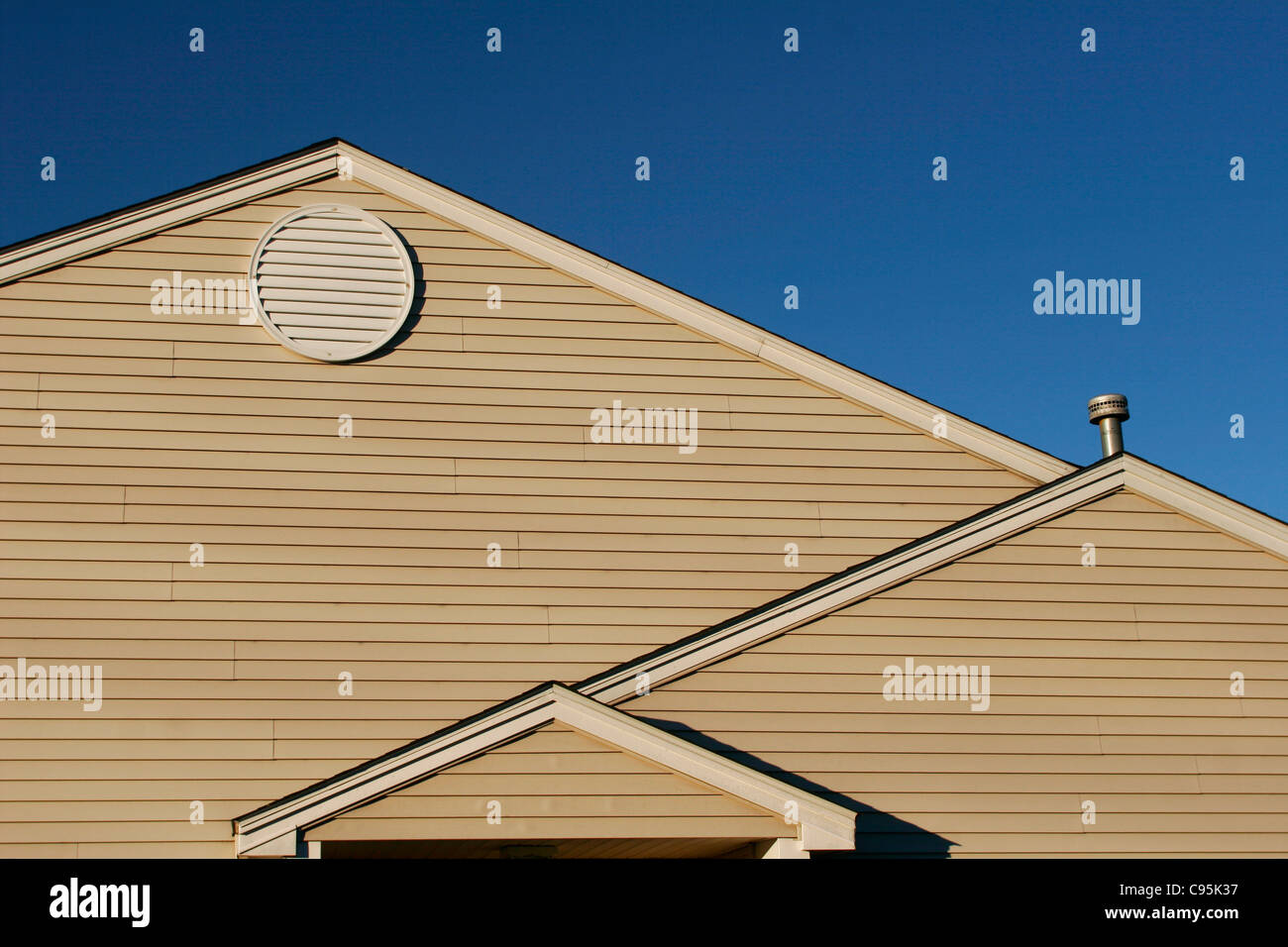 house roof with three angles Stock Photo - Alamy