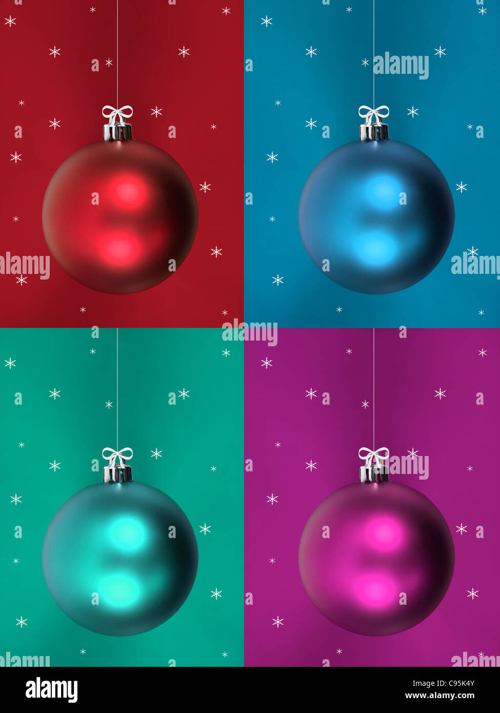 Christmas ornaments and items shot in studio Stock Photo - Alamy