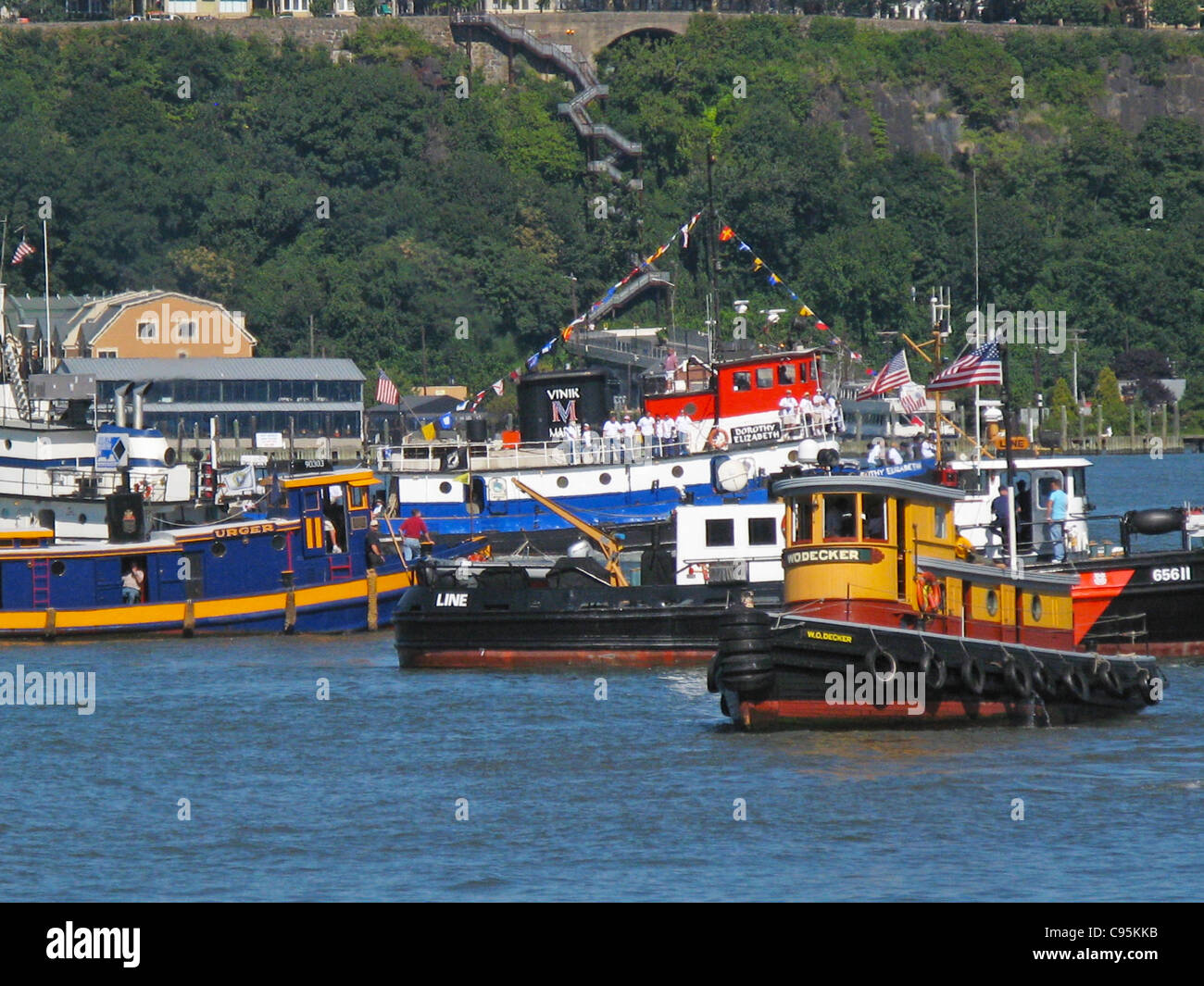 Tugboat races on the Hudson River in New York City Stock Photo - Alamy