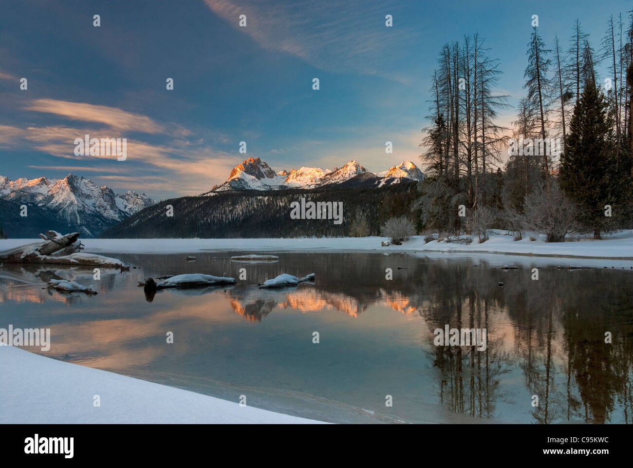 The perfect winter Christmas scene Stock Photo - Alamy