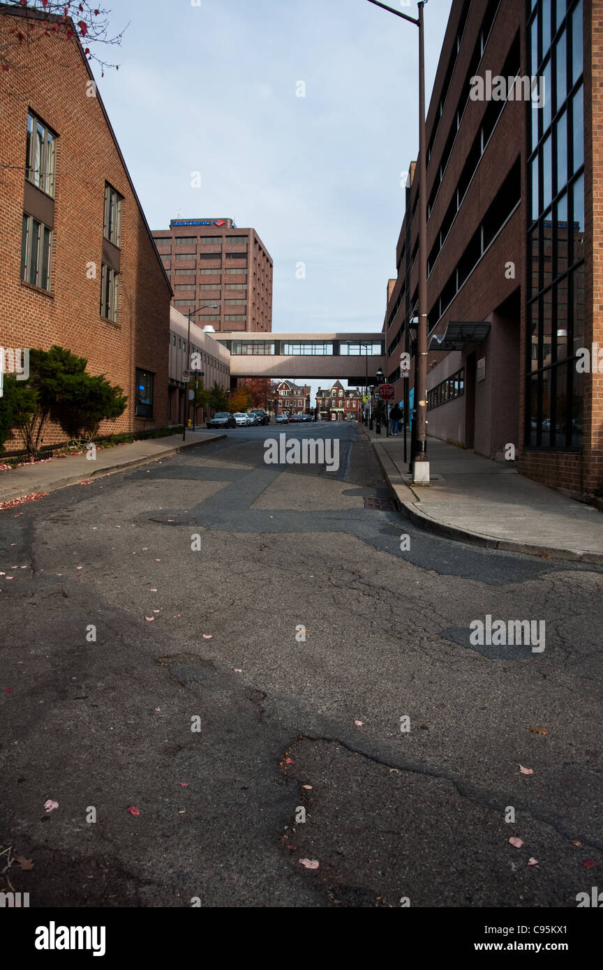 City street at the curve Stock Photo - Alamy