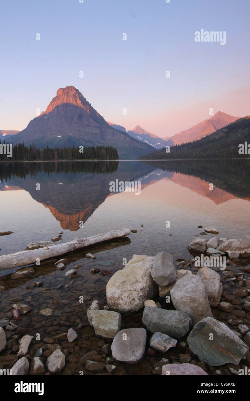Two Medicine Lake in Glacier National Park Stock Photo - Alamy