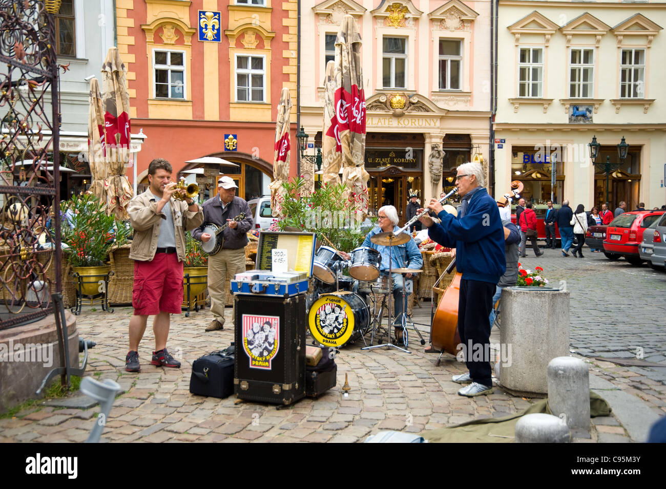 live music on the square street performance in Prague Czech Republic ...