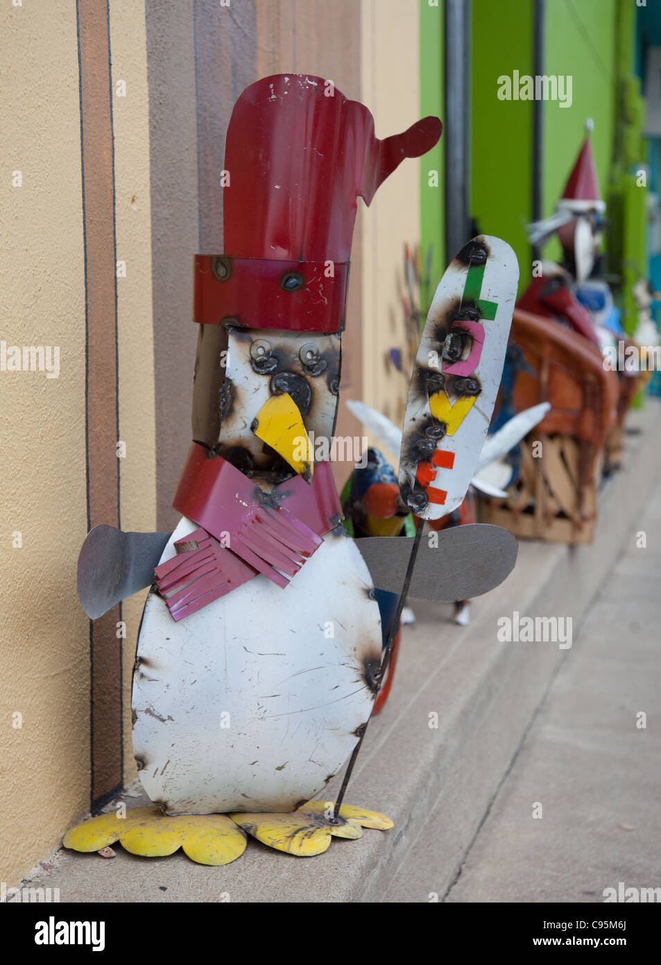 A penguin made of scrap metal Stock Photo - Alamy