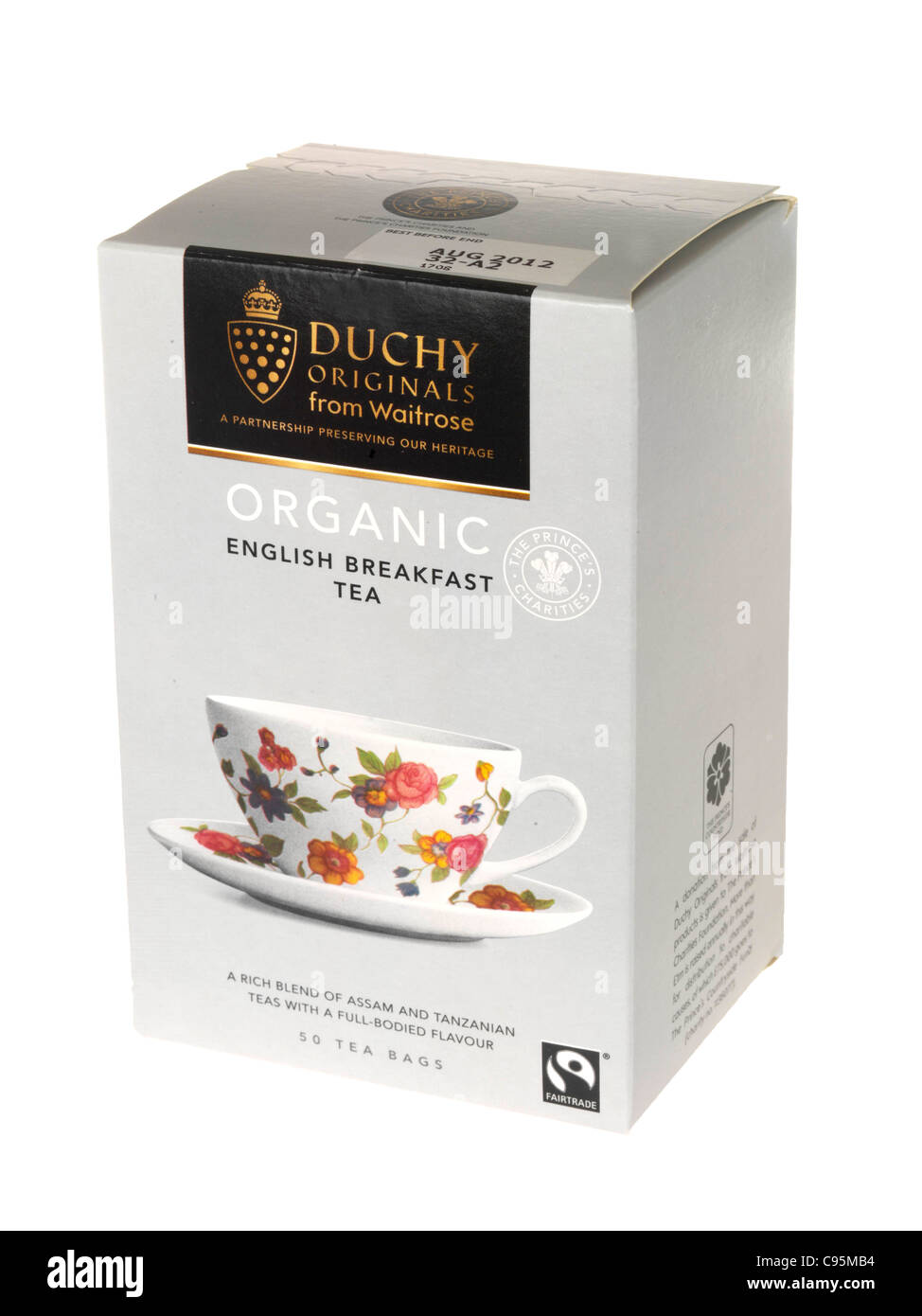 Box of Dutchy Organic English Breakfast Tea Stock Photo - Alamy