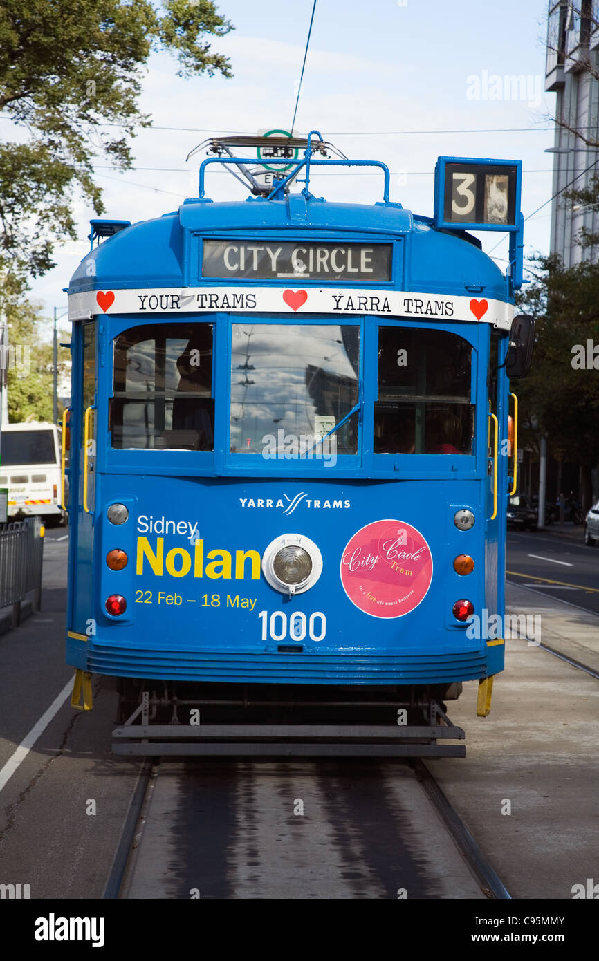 Electric tram in Melbourne, Victoria, Australia Stock Photo - Alamy