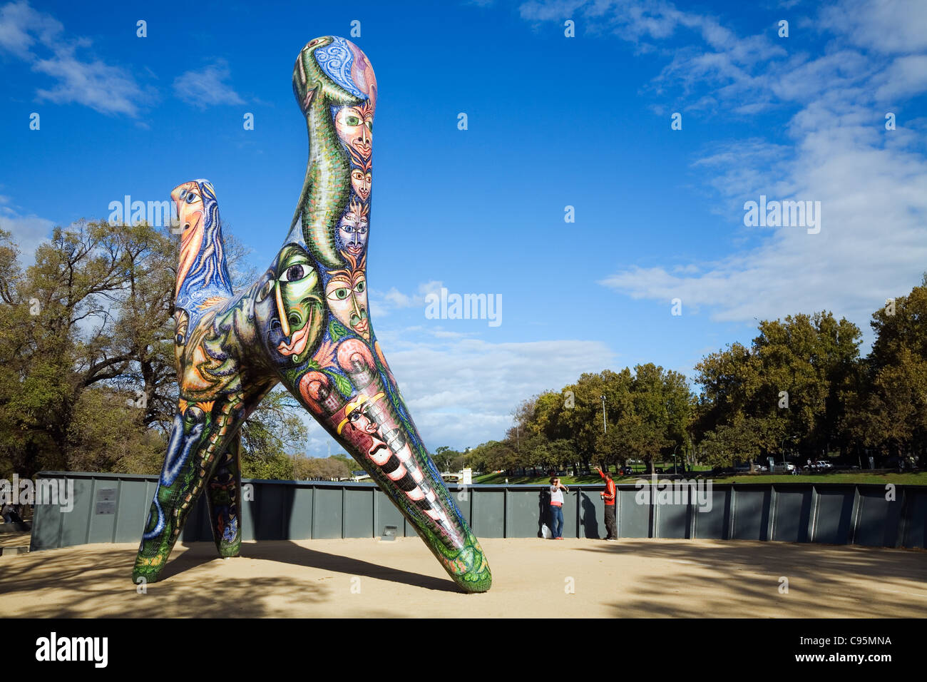 The Angel sculpture by Deborah Halpern at Birrarung Marr in Melbourne ...