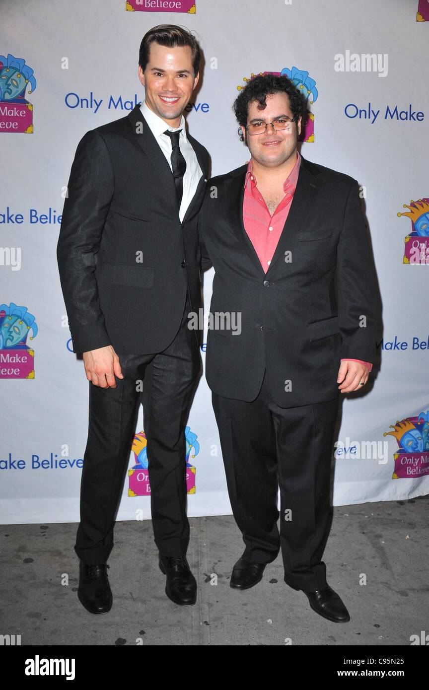 Andrew Rannells, Josh Gad at arrivals for Only Make Believe On Broadway ...