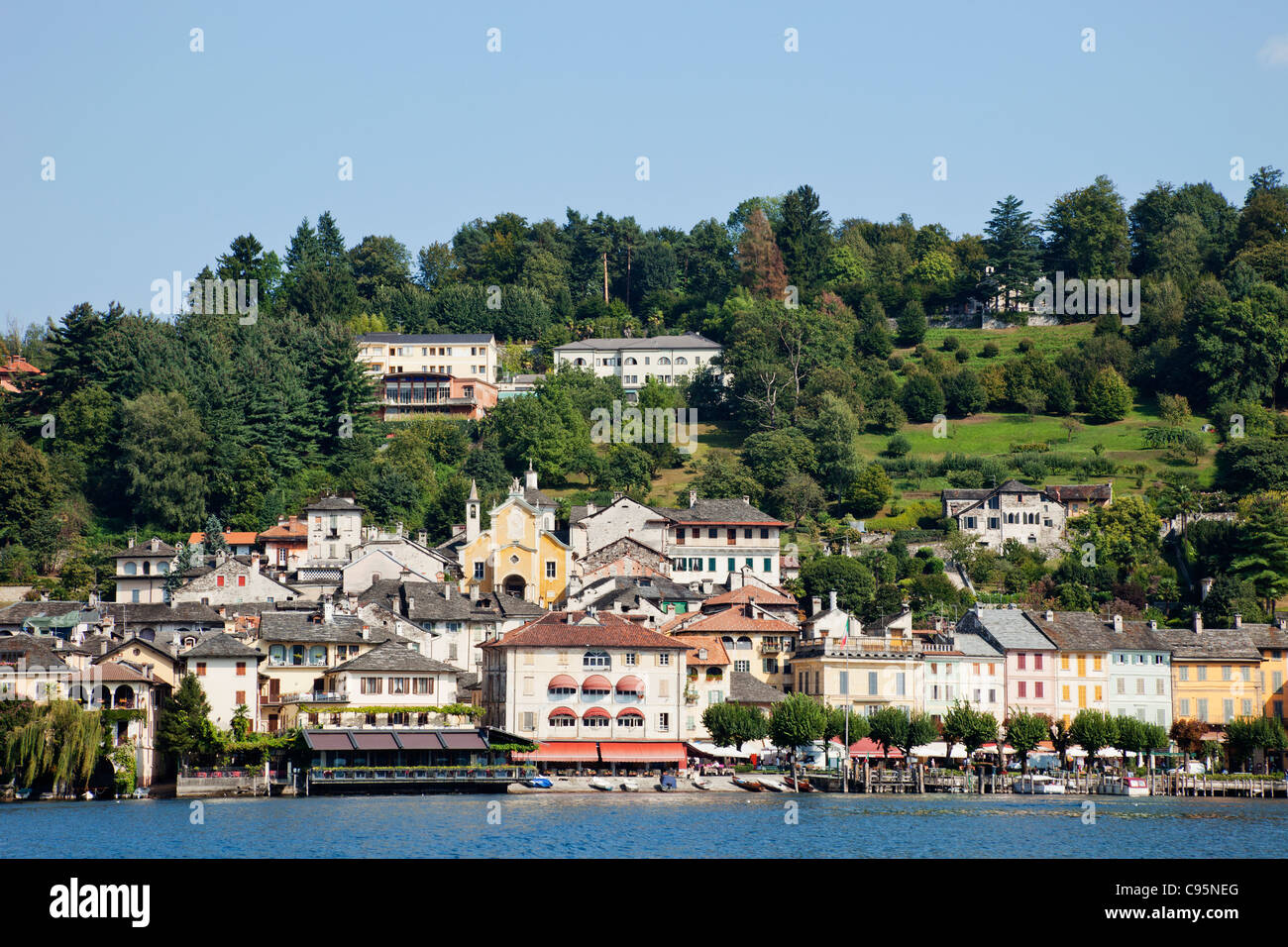 Italy, Piedmont, Lake Orta, Orta Town Stock Photo - Alamy