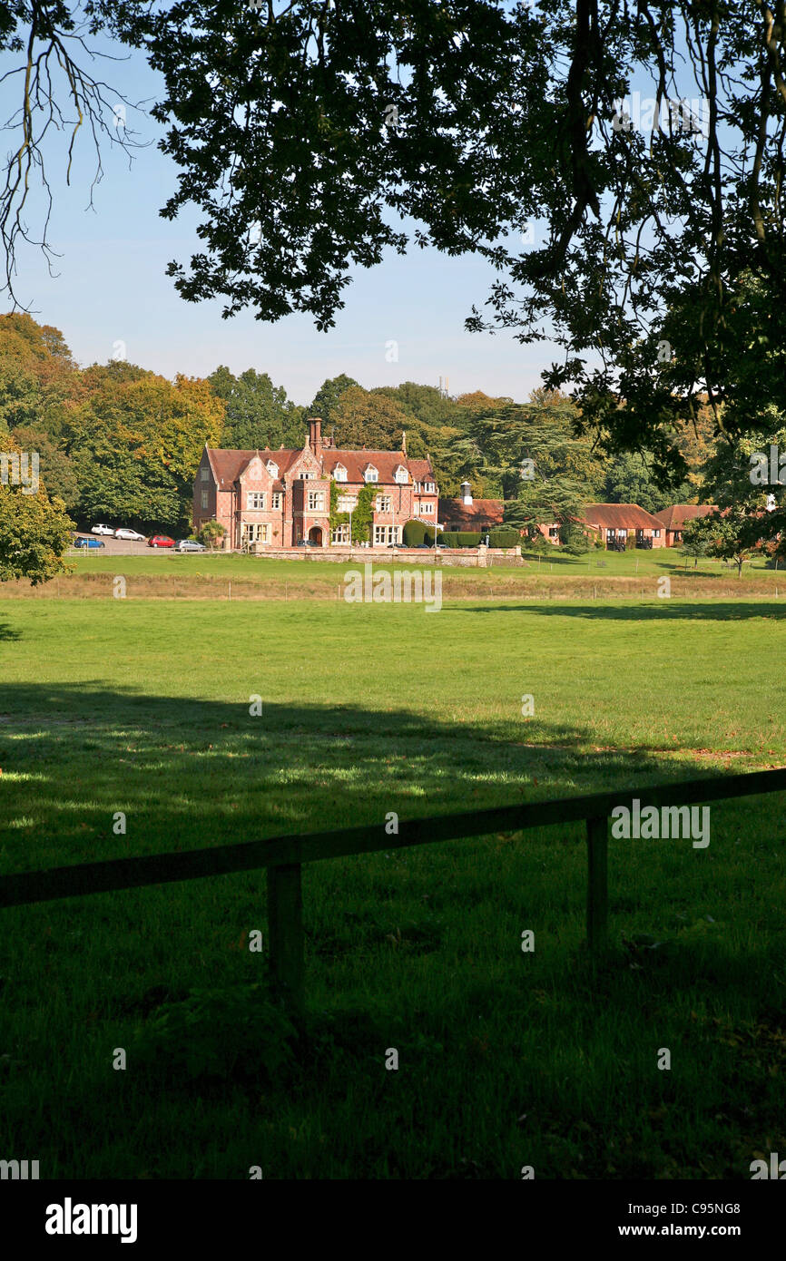 Burley Manor Hotel on the western edge of the New Forest Stock Photo - Alamy