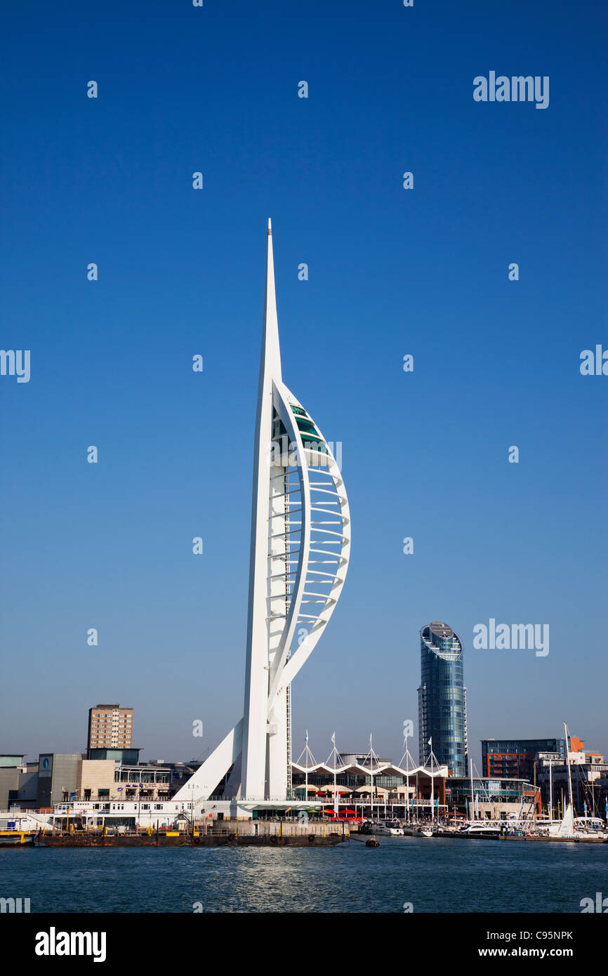 England, Hampshire, Portsmouth, View of Spinnaker Tower Stock Photo - Alamy