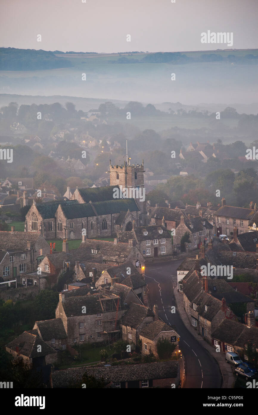 England, Dorset, Corfe Castle Town Stock Photo - Alamy