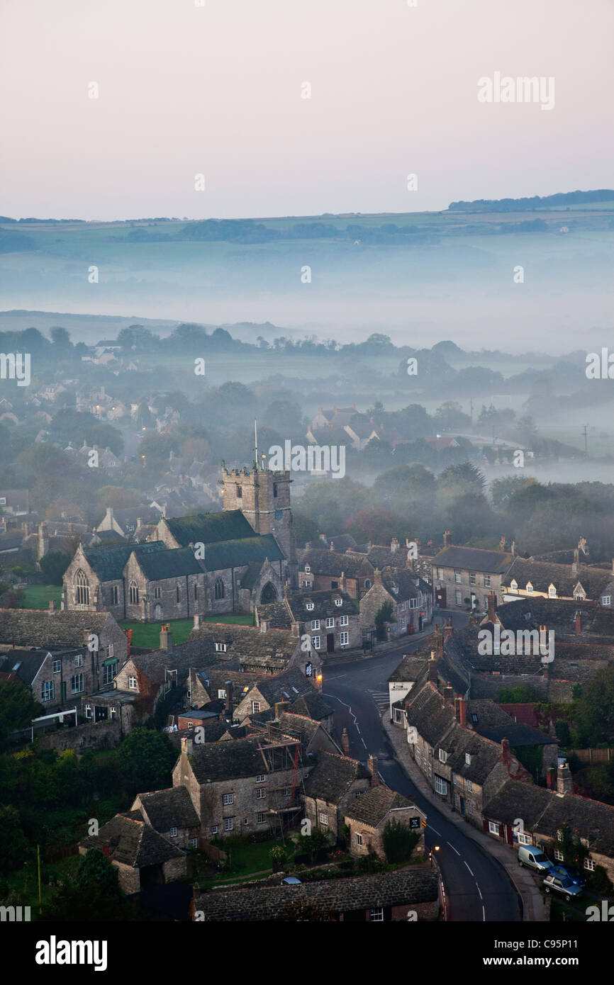 England, Dorset, Corfe Castle Town Stock Photo - Alamy