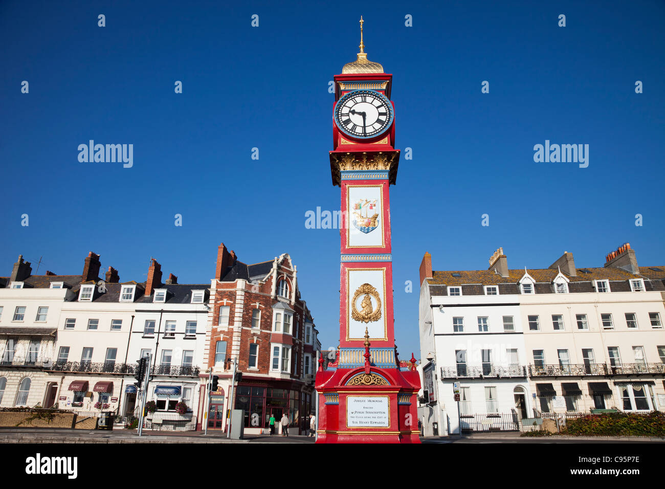 England, Dorset, Weymouth, Victorian Clock Tower Stock Photo - Alamy